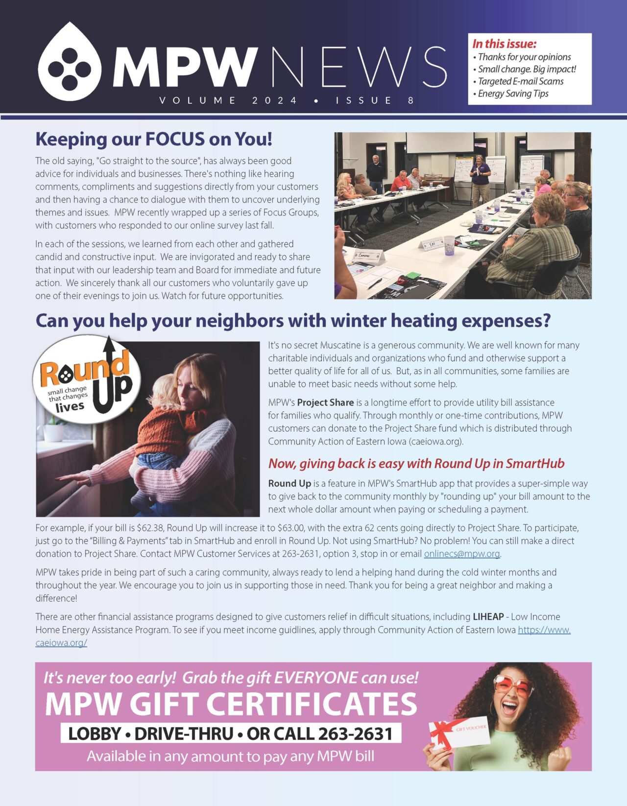 MPW News October 2024 - Muscatine Power and Water